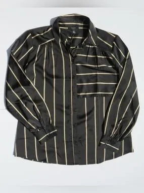Haver London | Tops | Haver London Buttonup Black And Beigegold ...